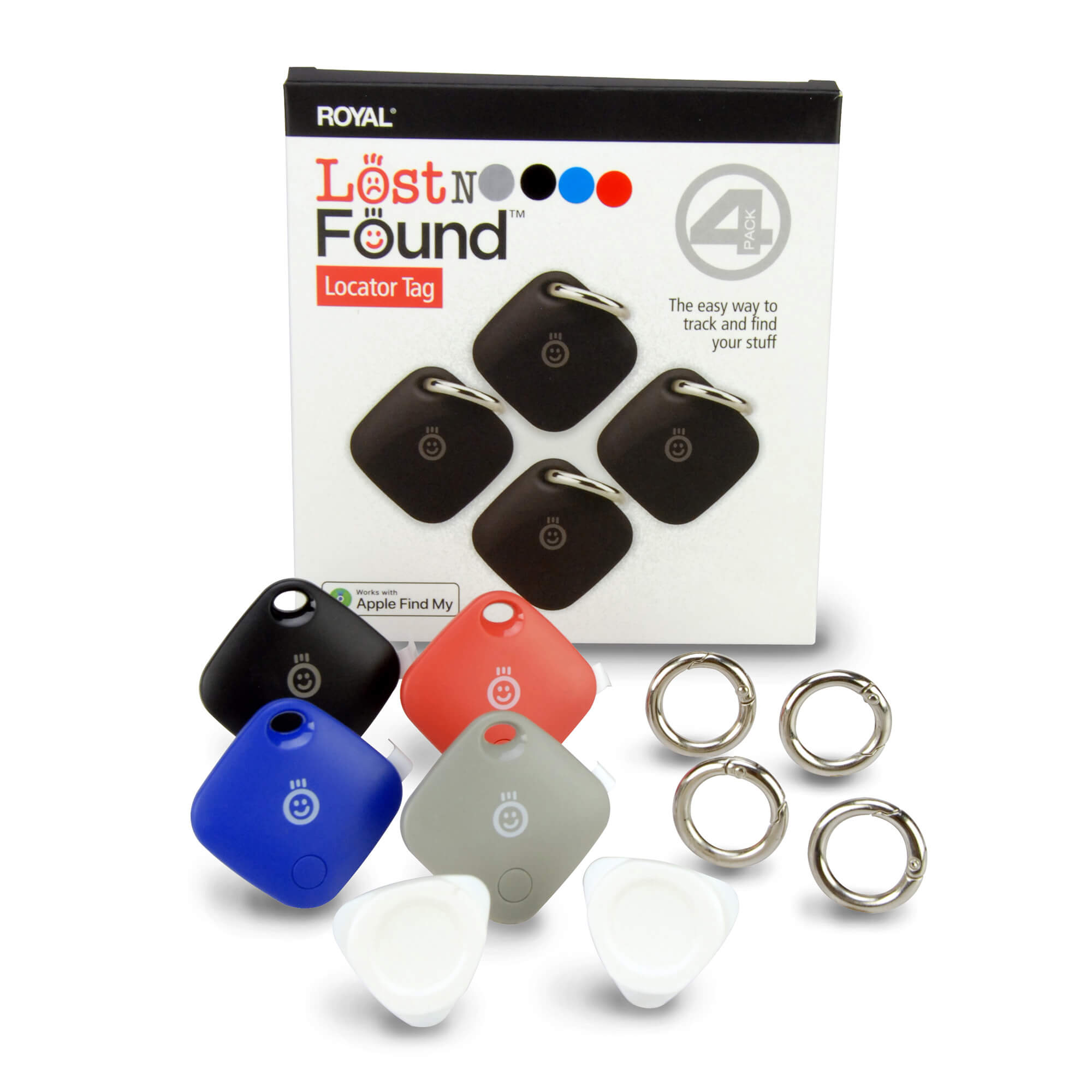 Royal L&F BK/BL/RD/SL-Quad Pack - Royal